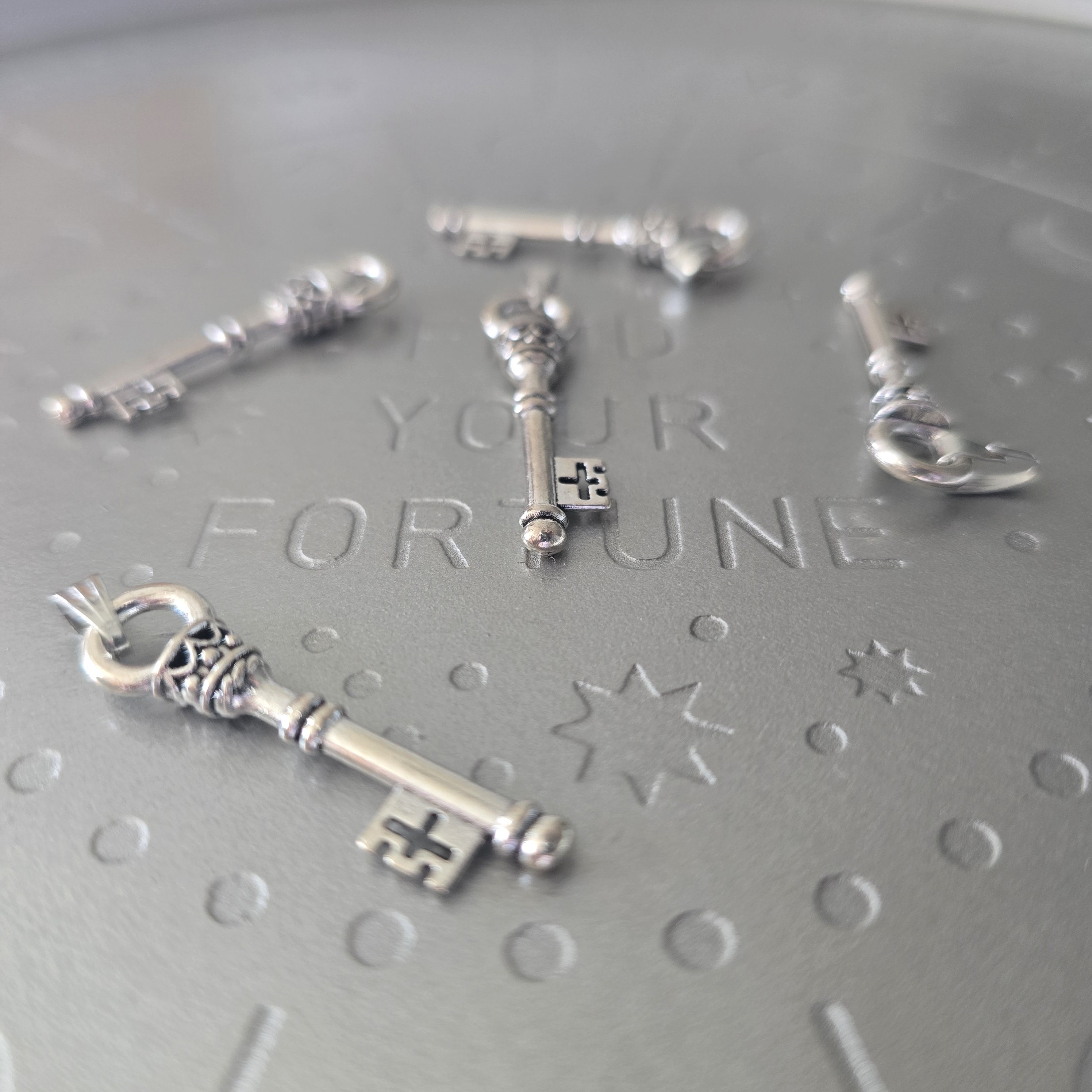 Guardian of Fortune Key, Brass Shaped Pendant – Maia Vida Magic