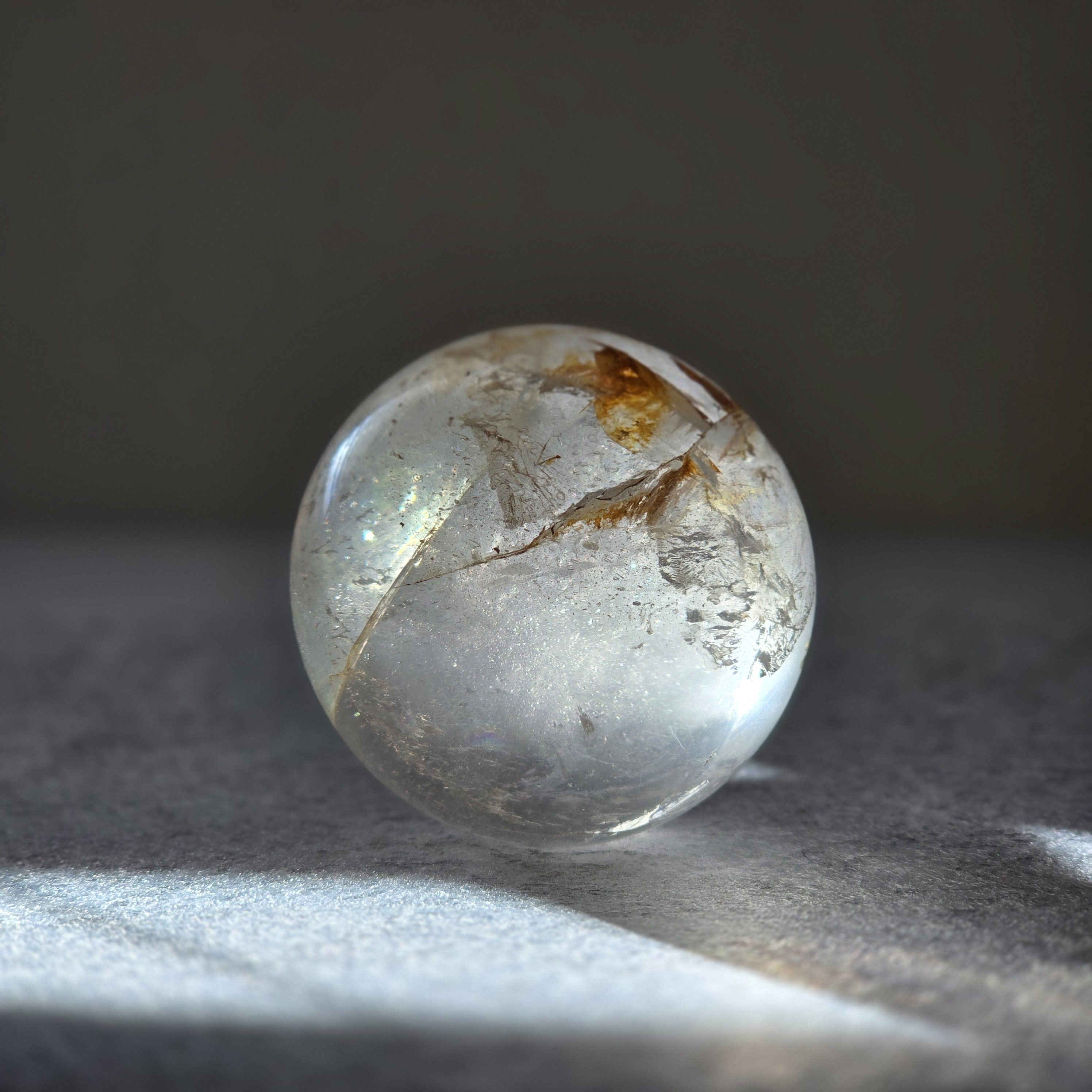 Golden Angel Veil Rutilated Quartz Sphere – Maia Vida Magic